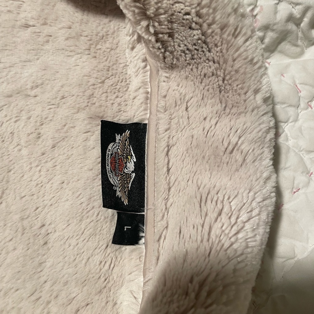 Harley Davidson White Suede Jacket Wore Twice - Gem